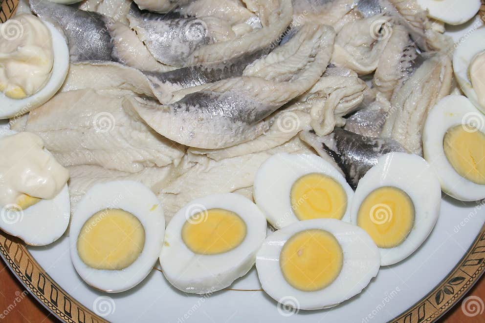 Fish and eggs stock image. Image of tasty, eggs, food - 17909979
