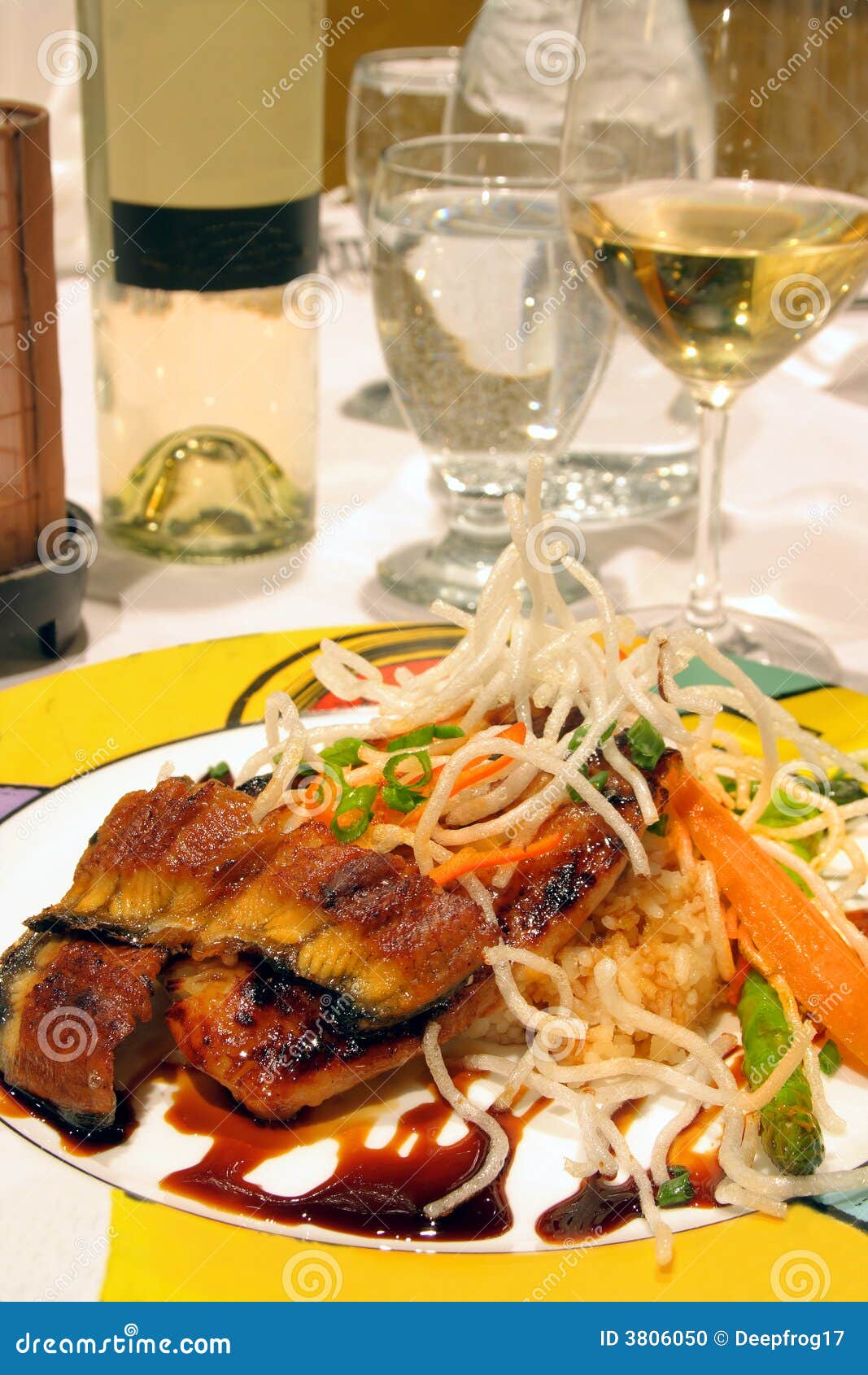 Fish entree ( cod ) stock photo. Image of fish, food, dining - 3806050