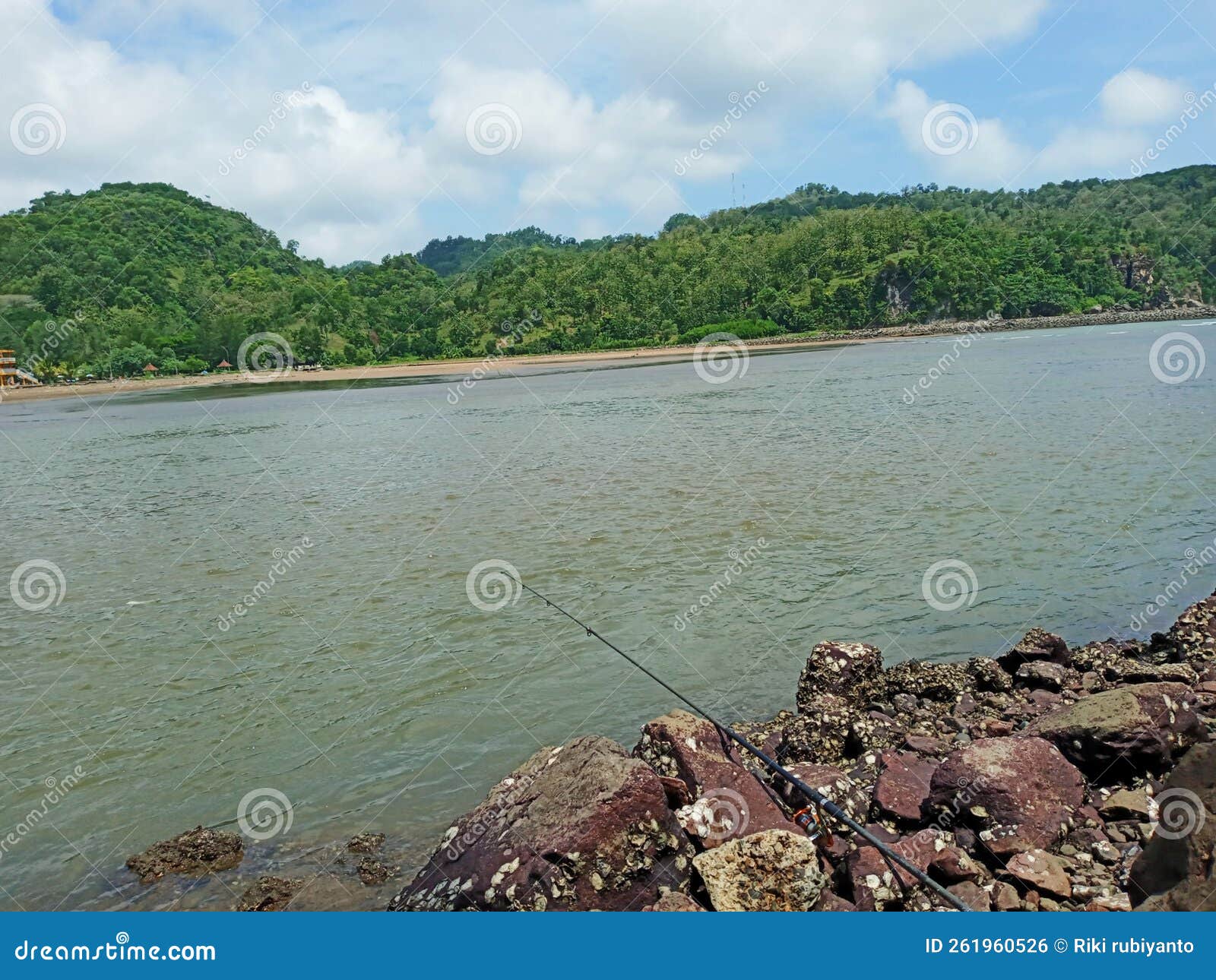 Fish in the Estuary and See the Beautiful Scenery Stock Photo - Image ...