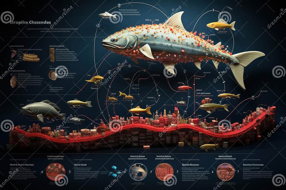 Fish Evolution, a Visual Journey through Time Stock Illustration ...