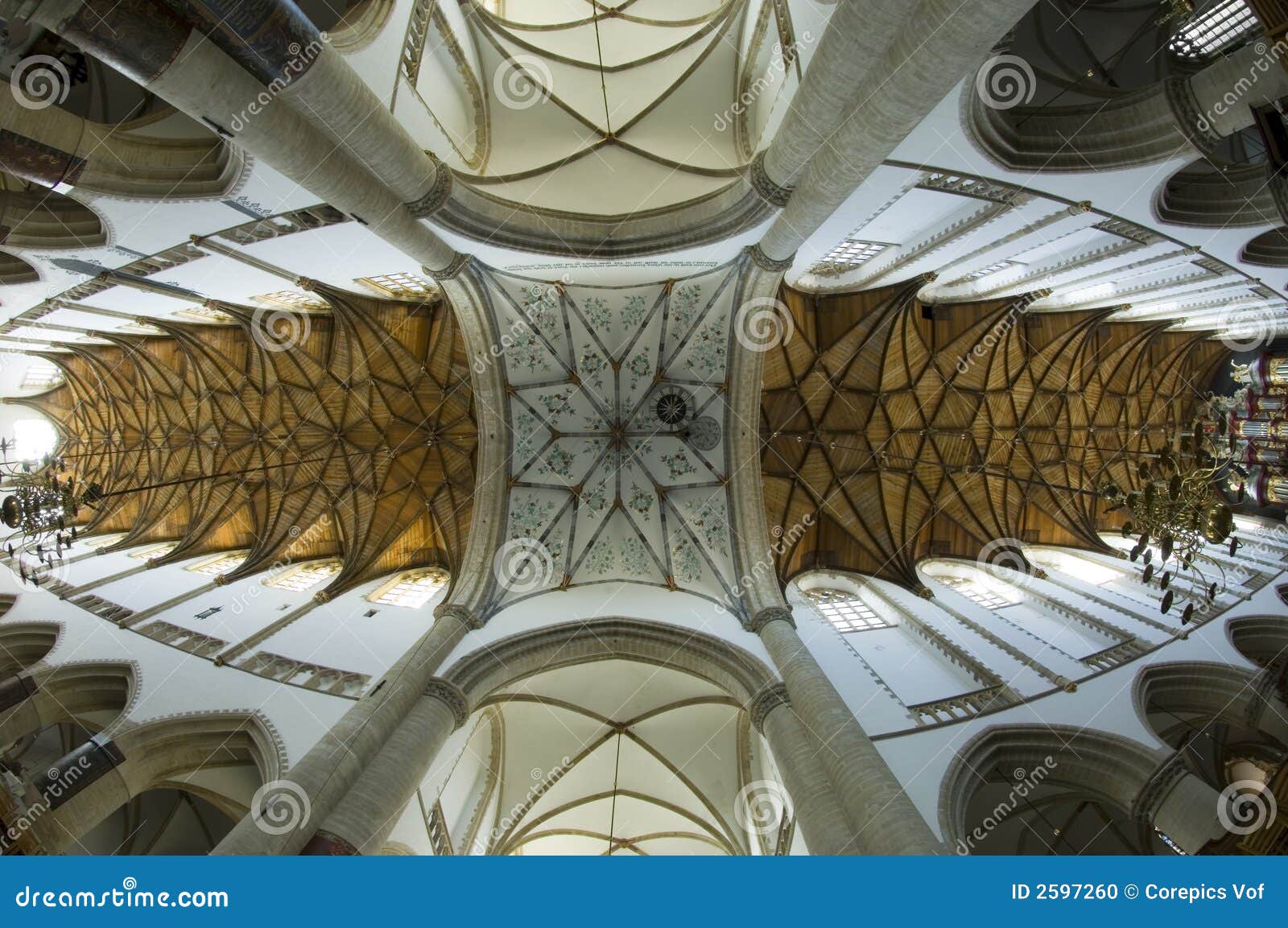 Fish Eye Church Interior stock photo. Image of arches - 2597260