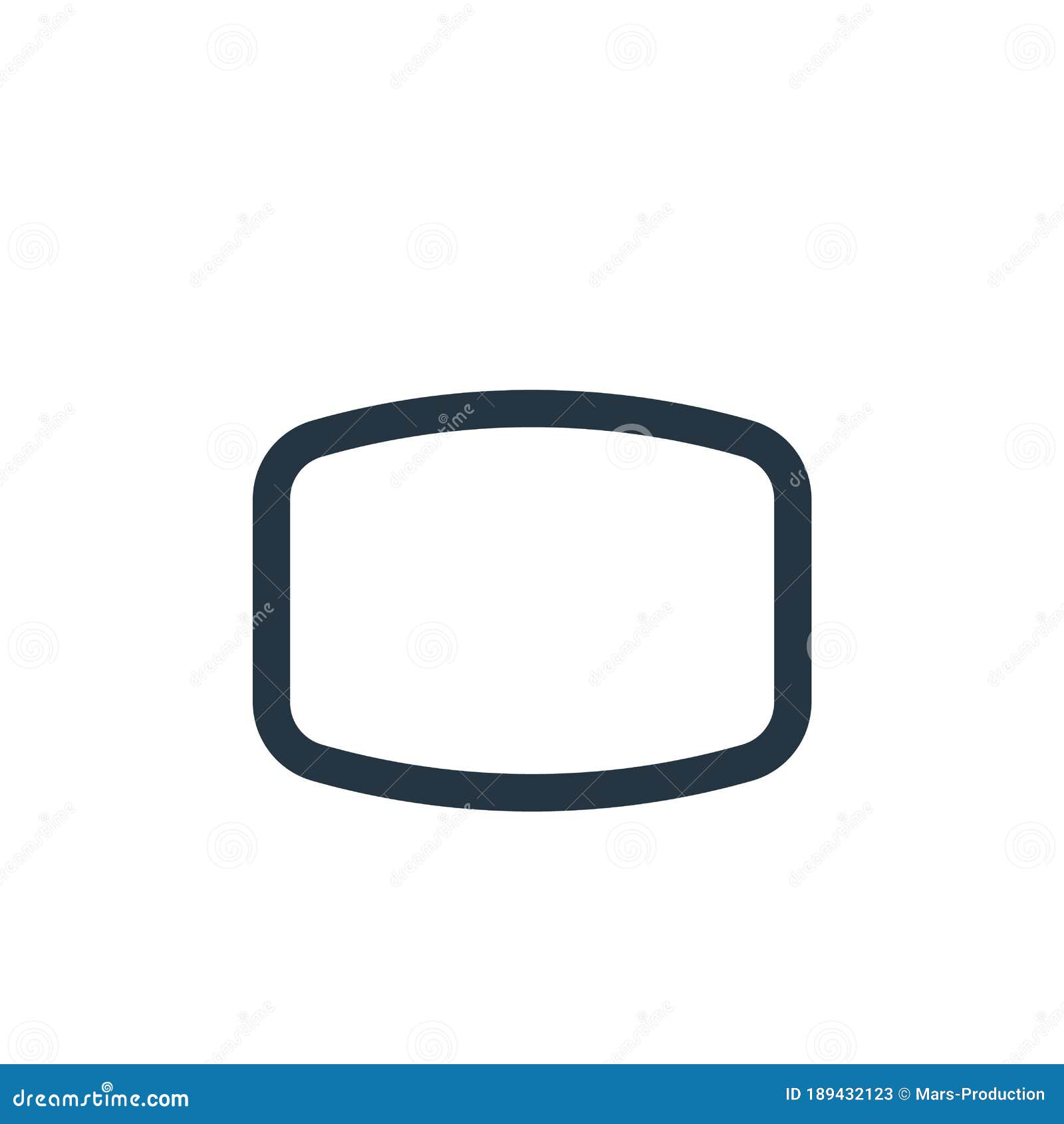 Fish Eye Vector Icon Isolated on White Background. Outline, Thin Line ...