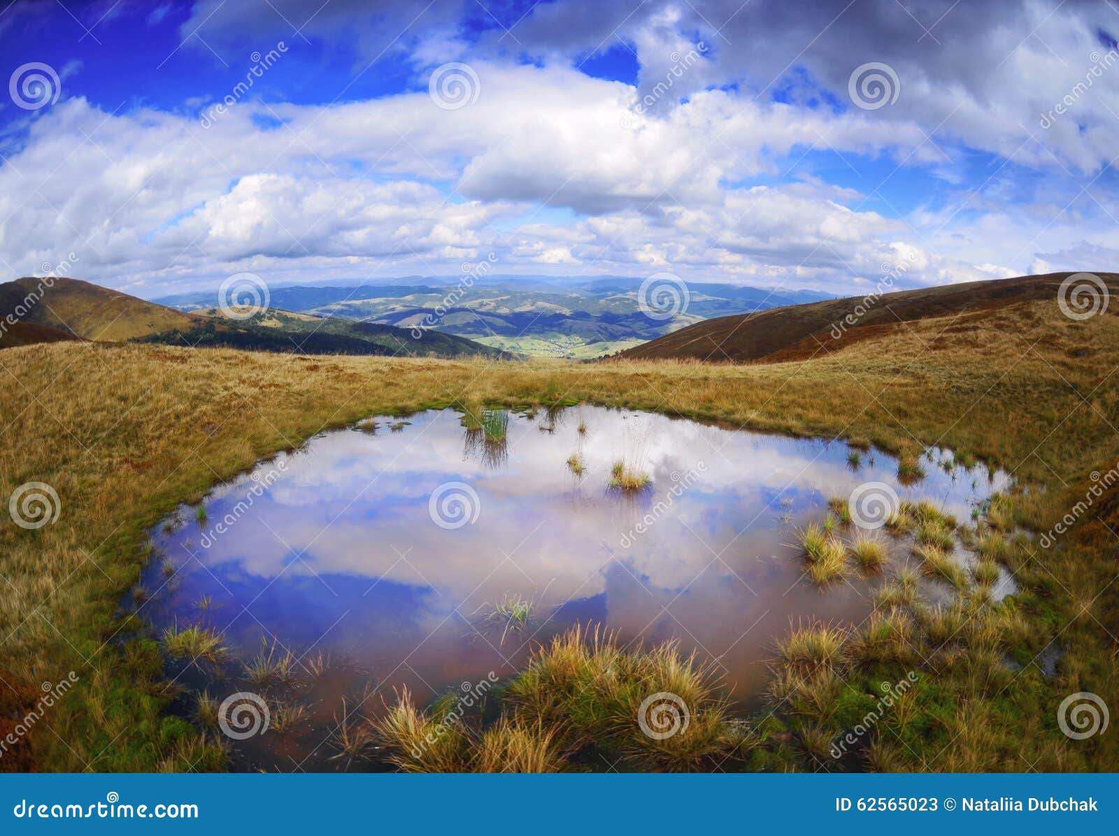 Fish-eye View of the Beautiful Landscape Stock Image - Image of hiking ...
