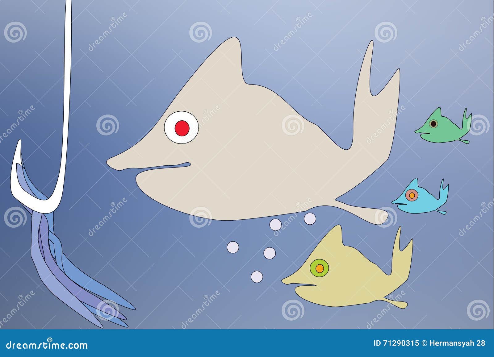 Family Of Fish Vector Illustration | CartoonDealer.com #7776520