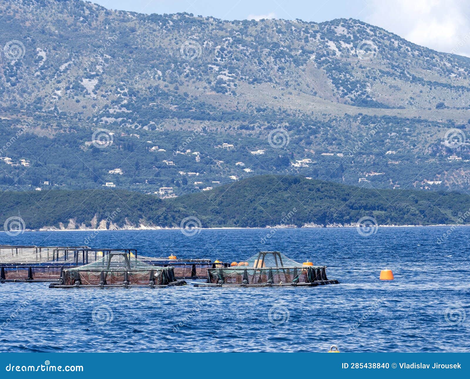 The Fish Farming in the Sea, Albania Stock Photo - Image of europe ...