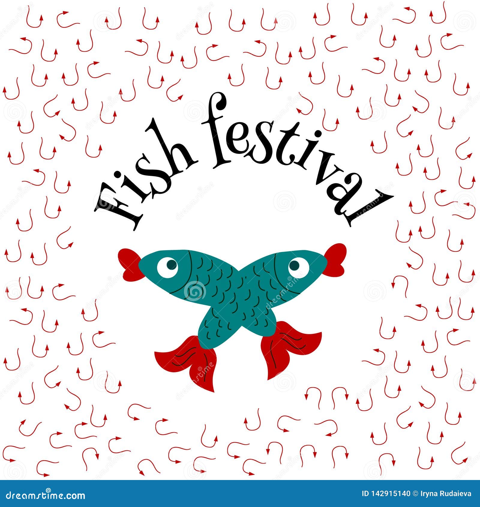 Fish festiva stock vector. Illustration of soft, delicate - 142915140