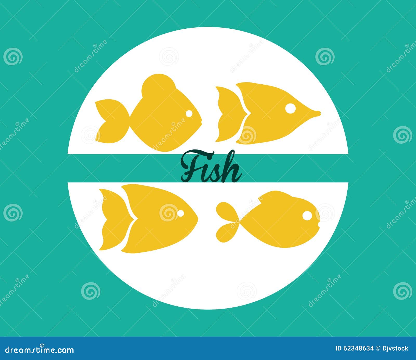Fish figure design stock vector. Illustration of exotic - 62348634