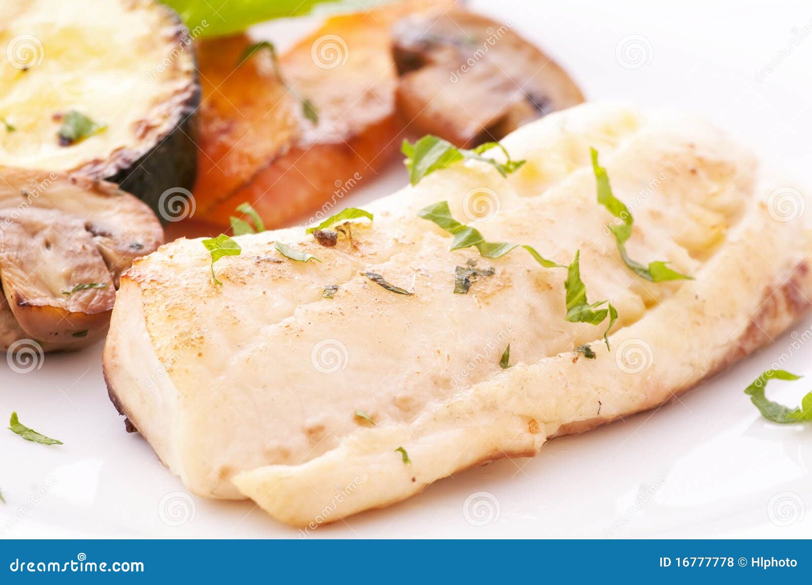 Fish fillet stock photo. Image of halibut, boil, herb - 16777778