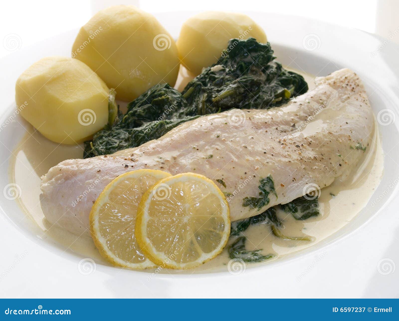 Fish fillet stock image. Image of boiled, white, rice - 6597237