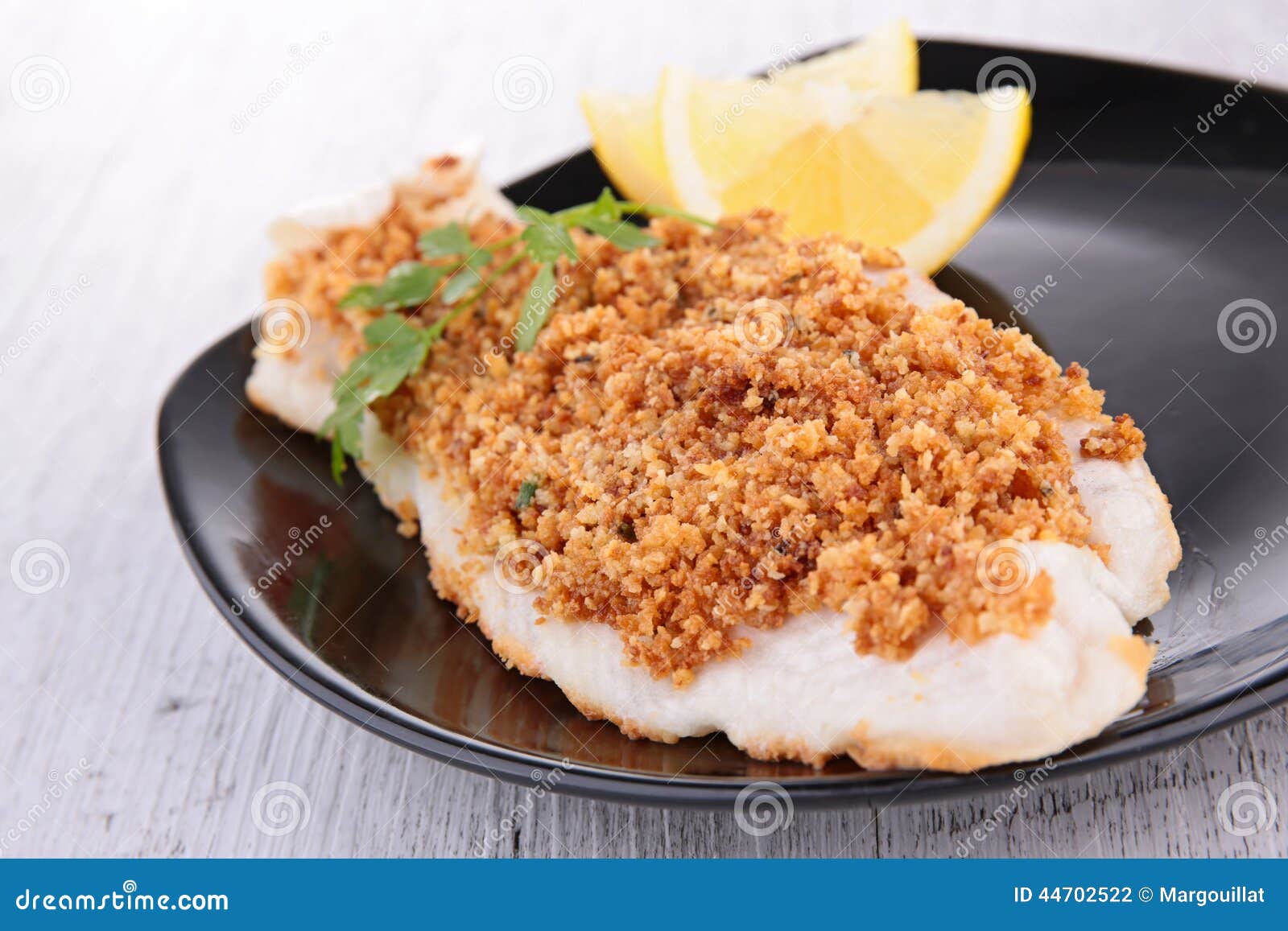 Fish Fillet Cooked with Crumb Stock Photo - Image of dinner, cuisine ...
