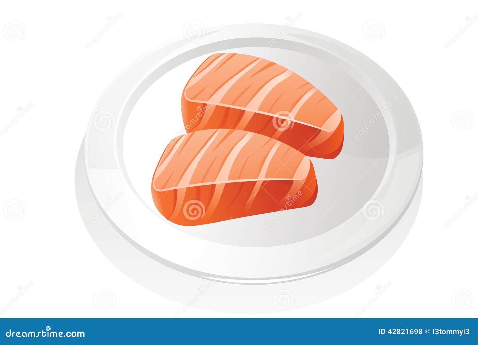 Fish Fillet stock illustration. Illustration of meal - 42821698