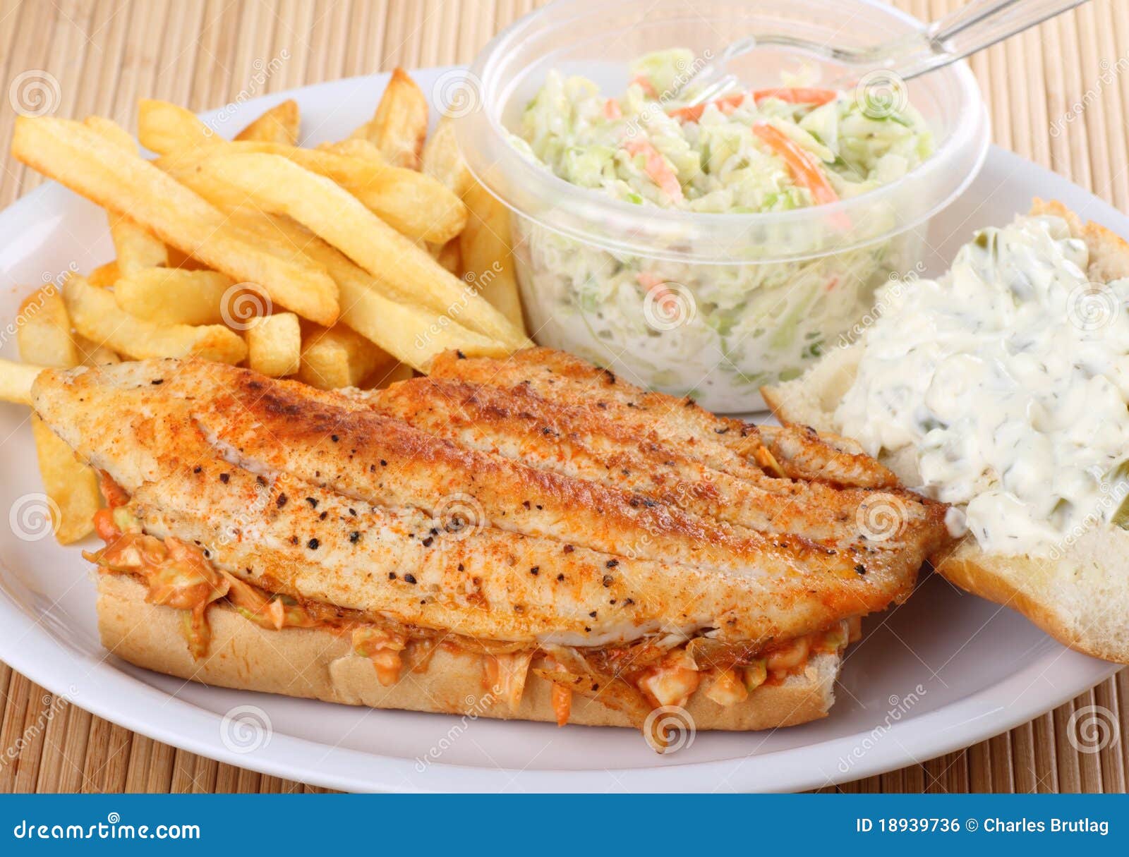 Fish Fillet Sandwich stock photo. Image of fish, seafood - 18939736