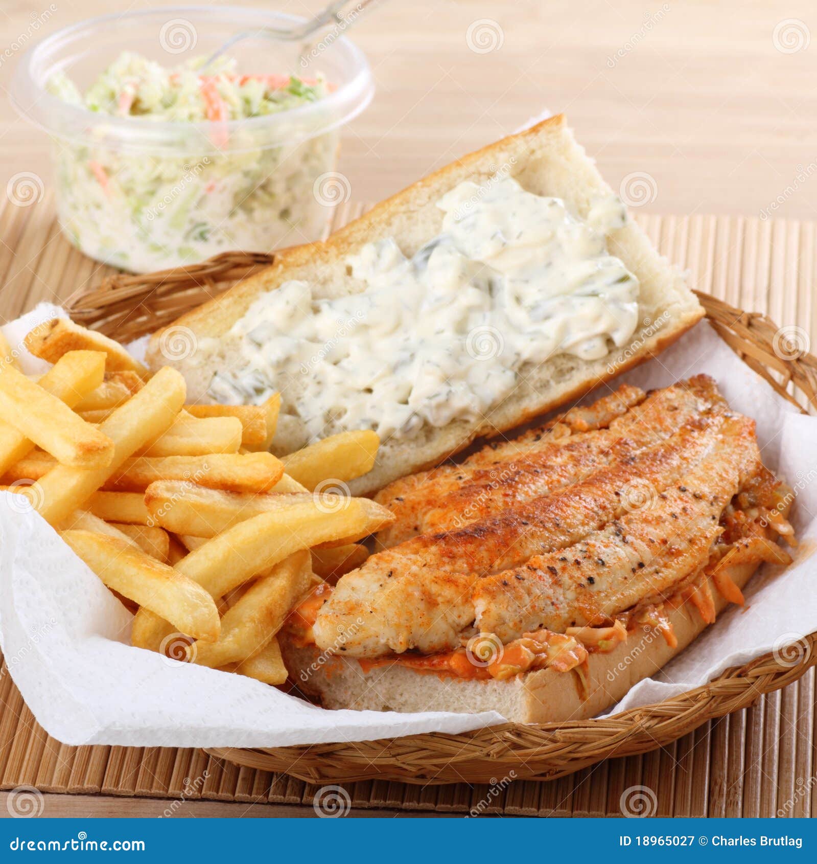 Fish Fillet Sandwich stock image. Image of lunch, white - 18965027