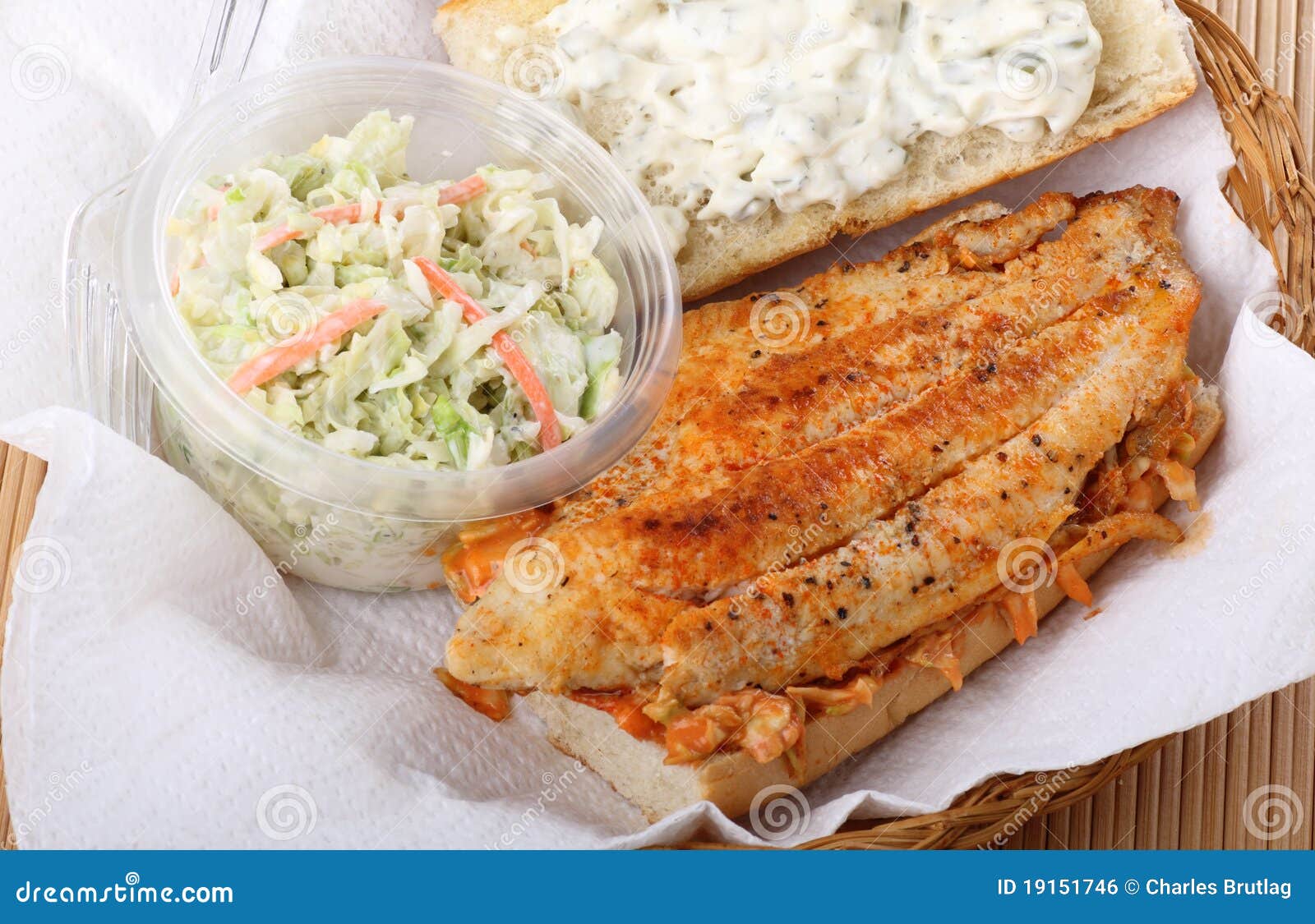 Fish Fillet Sandwich stock photo. Image of white, meal - 19151746