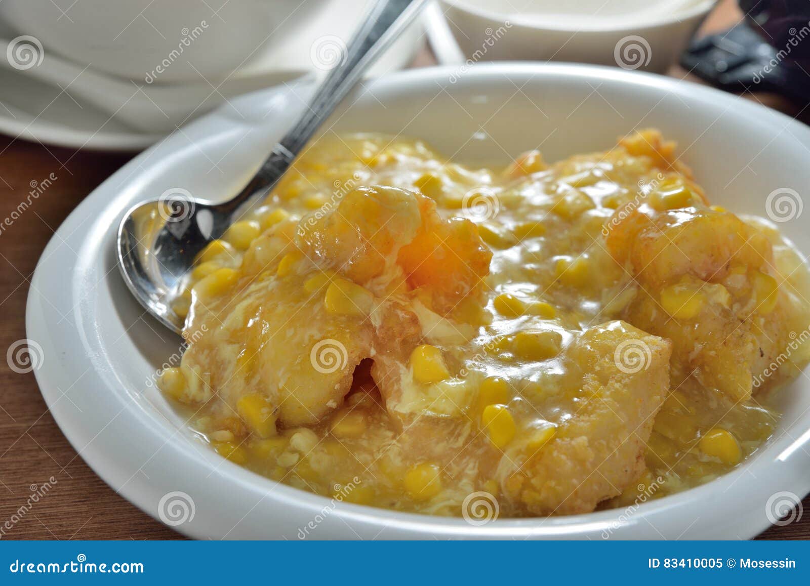 Fish fillet sweet corn stock image. Image of closeup - 83410005