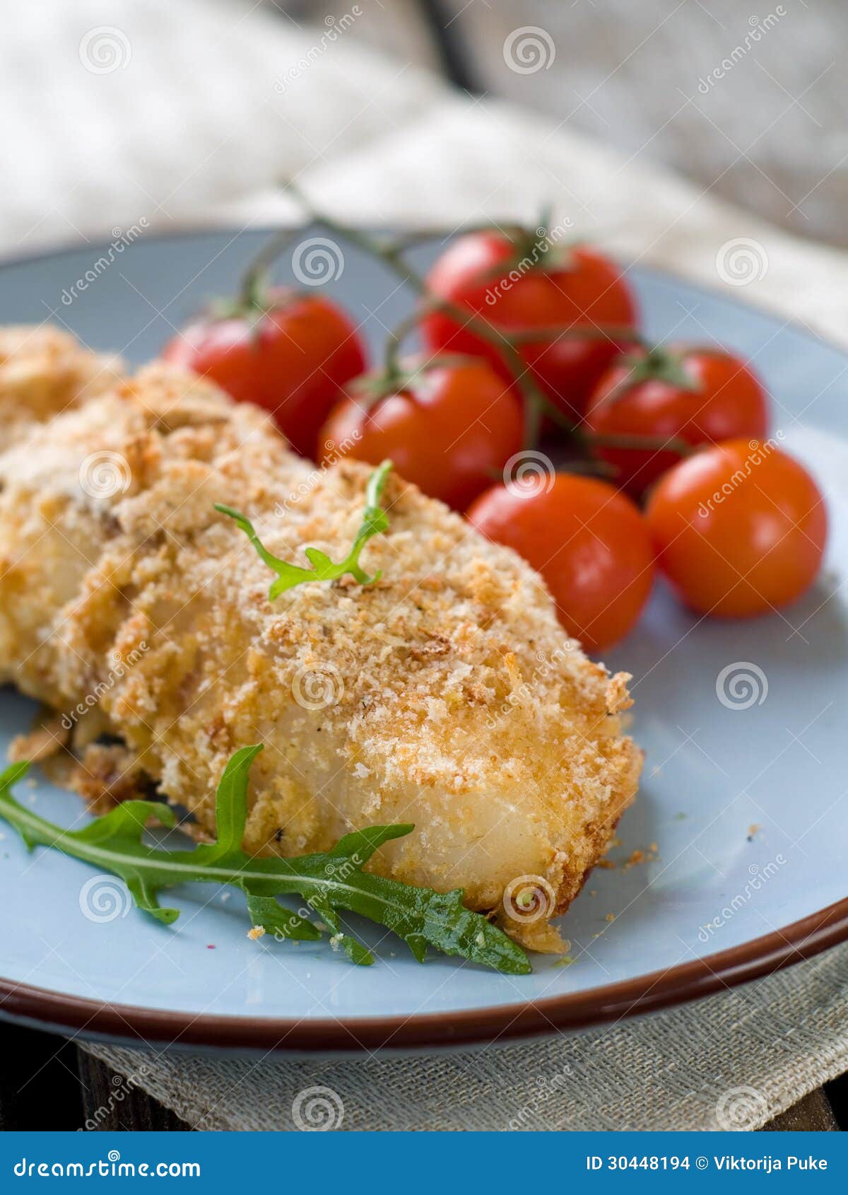 Fish fillet with tomato stock photo. Image of lunch, parsley - 30448194