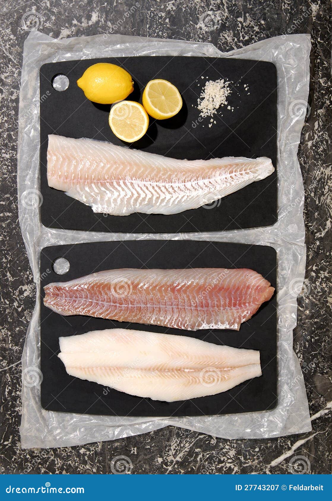 Fish fillets stock image. Image of board, fillet, marble - 27743207