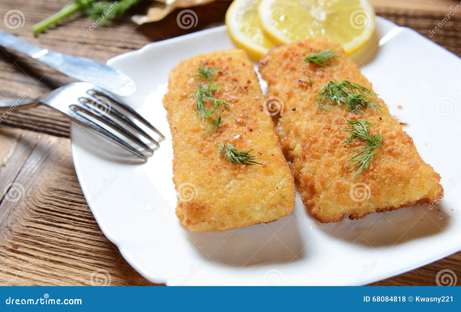 Fish fillets with cheese stock photo. Image of salmon - 68084818