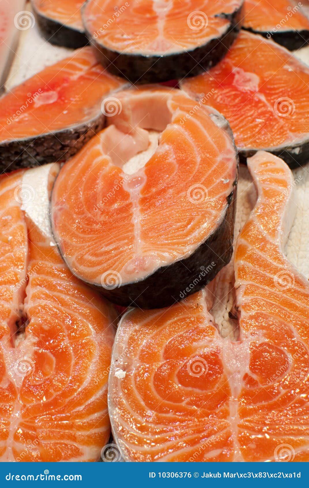 Fish fillets on market stock photo. Image of food, bunch - 10306376
