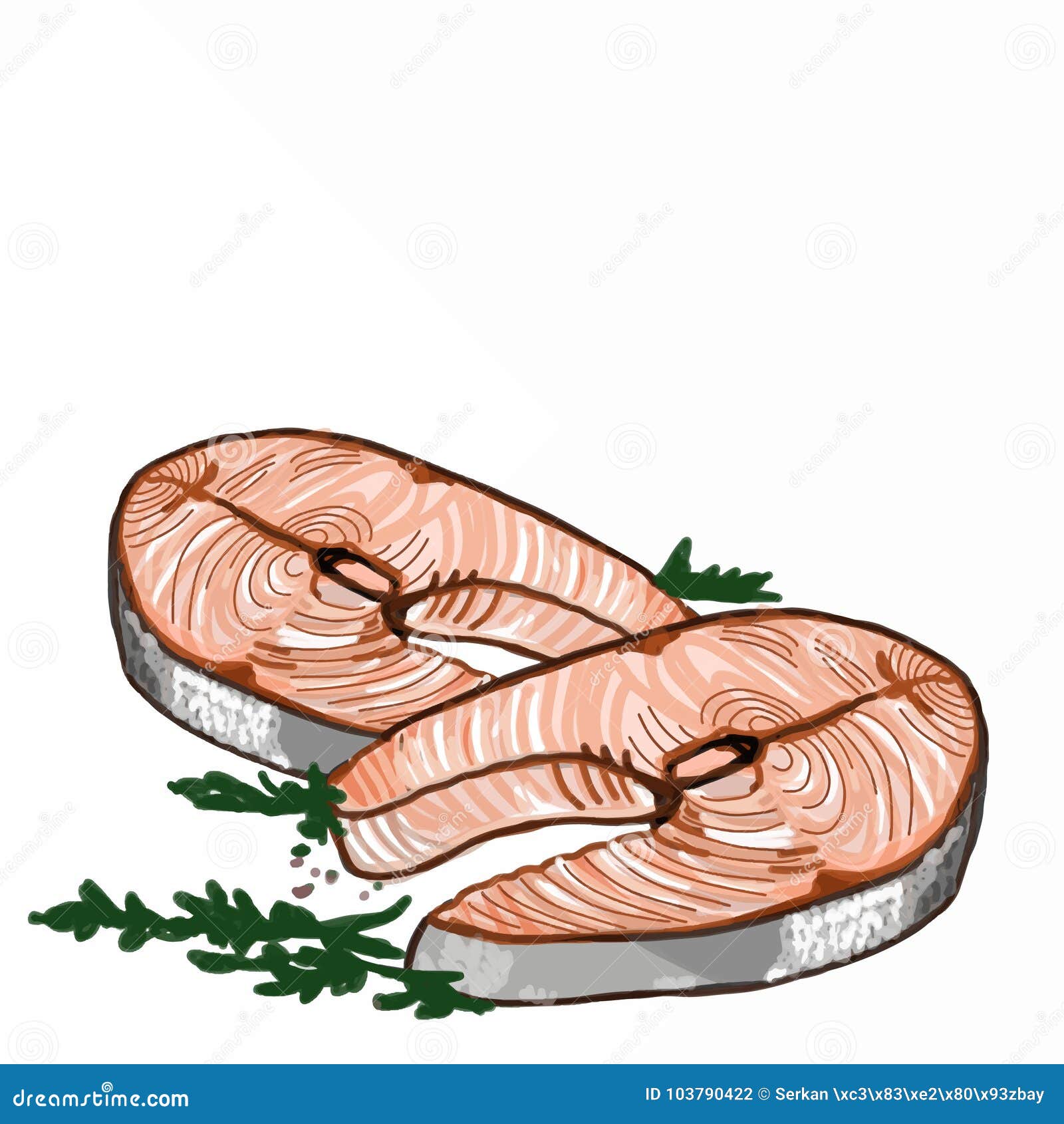 Fish Fillets. Abstract Vector Fish Packaging Design Or Label. Modern ...