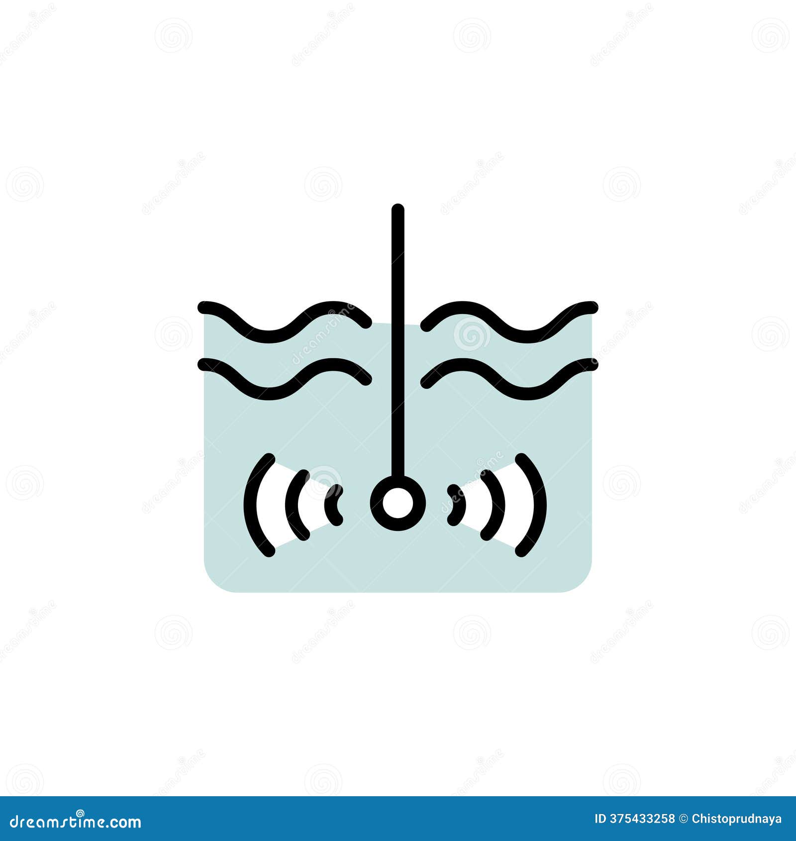 Fish Finder Icon Cartoon Vector | CartoonDealer.com #209511183