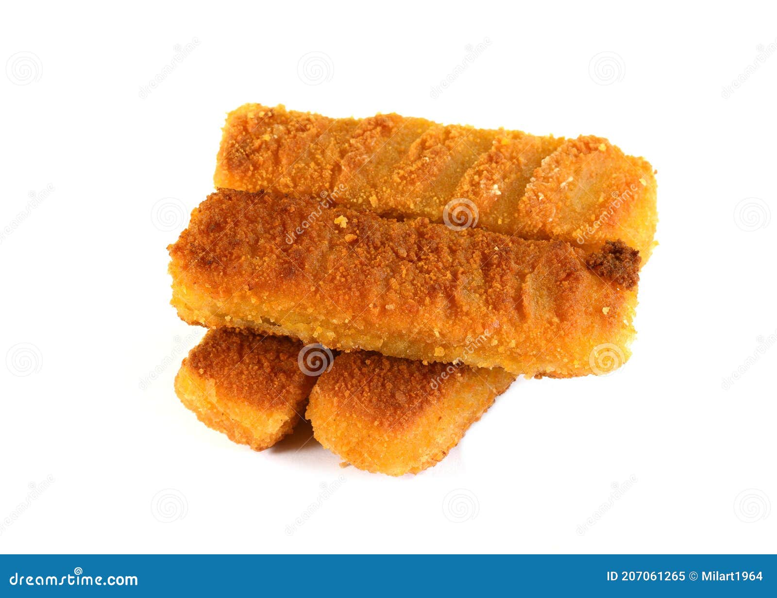 Fish fingers isolated. stock image. Image of background - 207061265