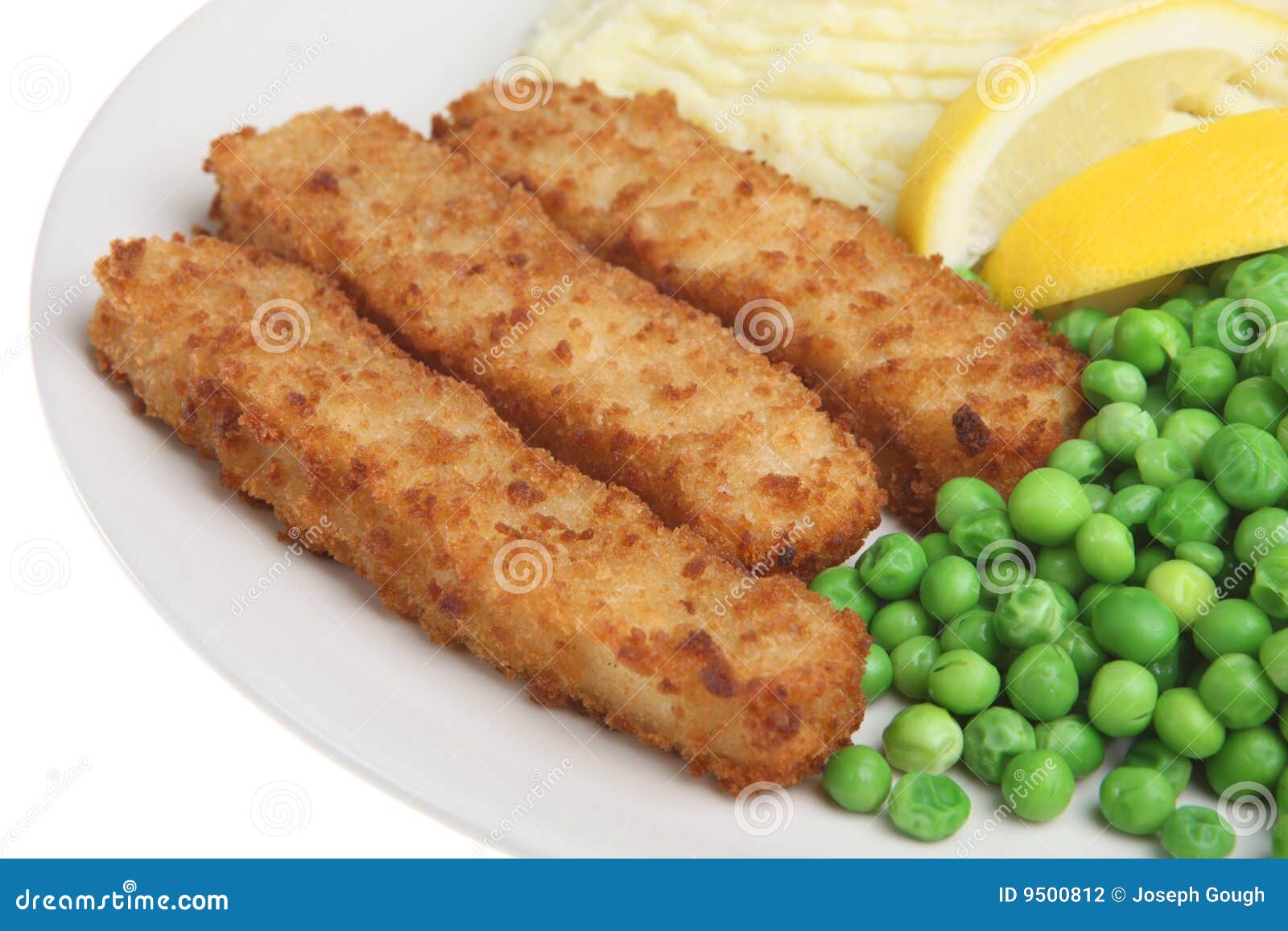 Fish Fingers and Mash Potato Stock Photo - Image of mash, meal: 9500812
