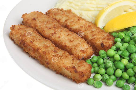 Fish Fingers and Mash Potato Stock Photo - Image of mash, meal: 9500812
