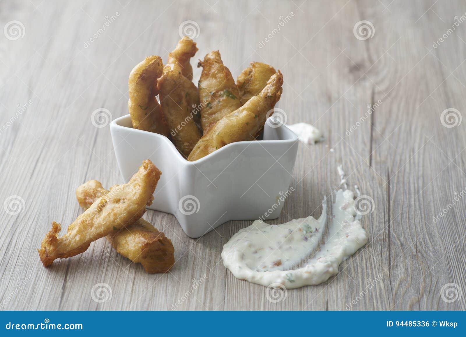 Fish fingers stock photo. Image of seafood, salad, stick - 94485336