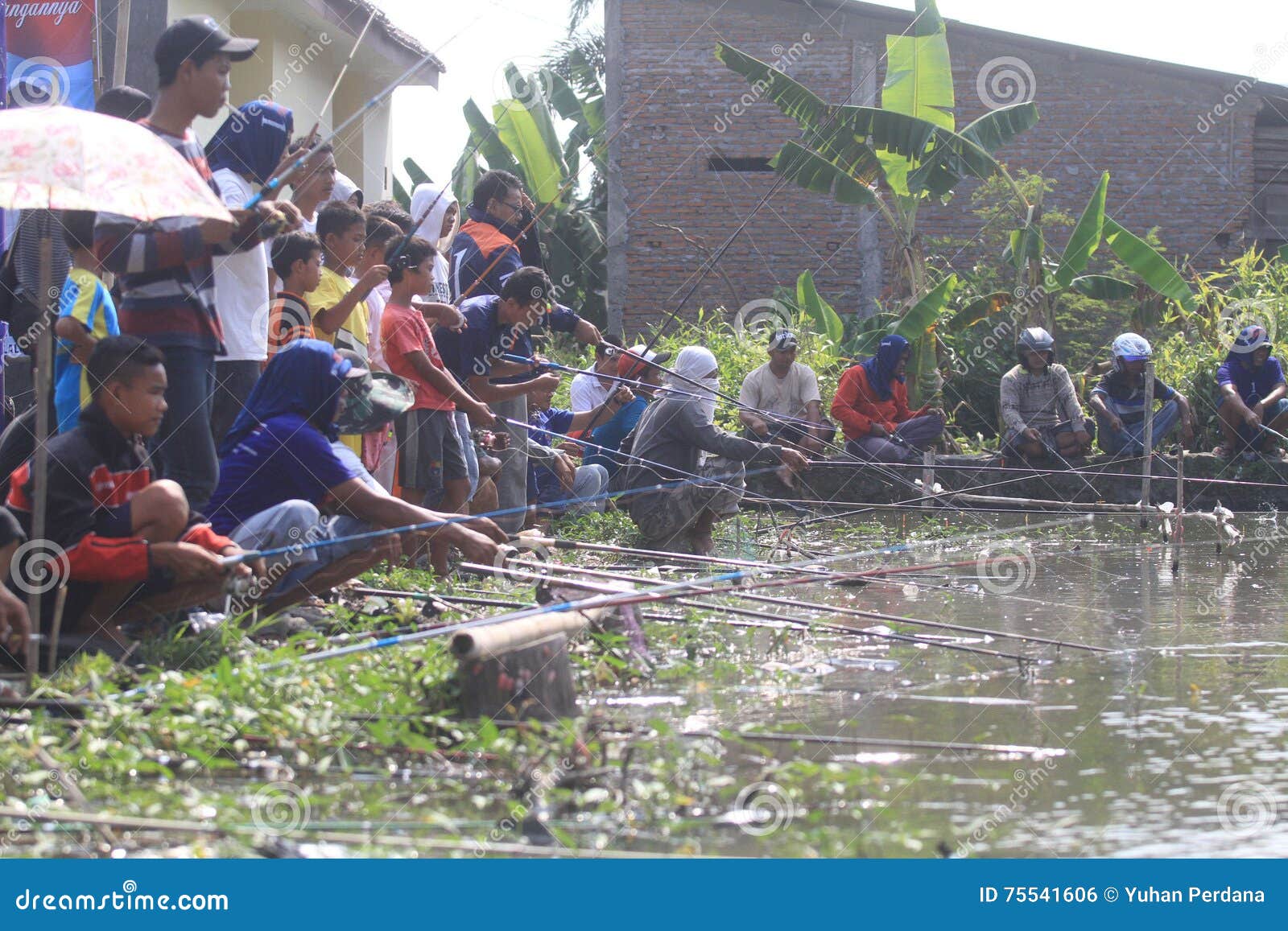 Fish Fishing Contest editorial photo. Image of game, indonesia - 75541606