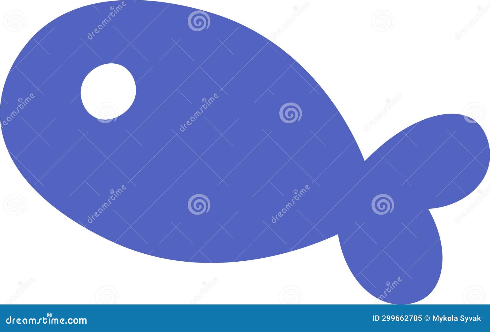 Fish Flat Icon stock vector. Illustration of isolated - 299662705