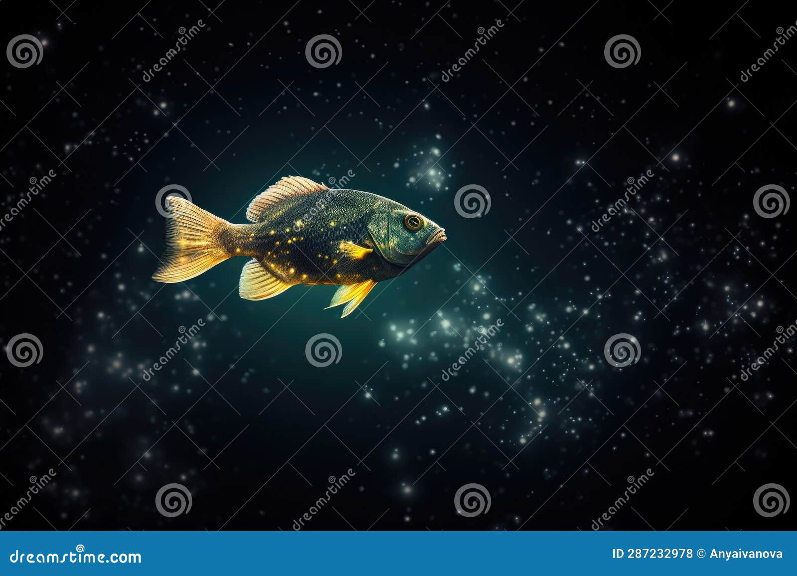 A Fish that is Floating in the Water. Contaminated Water, Radioactive ...