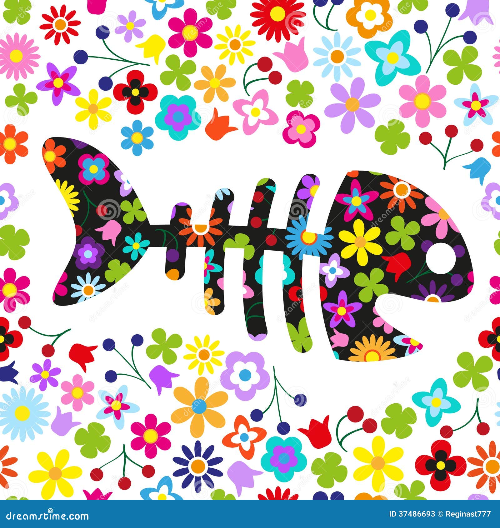 Koi Fish And Flower. Vector Illustration. Tattoo Design. Generative AI ...