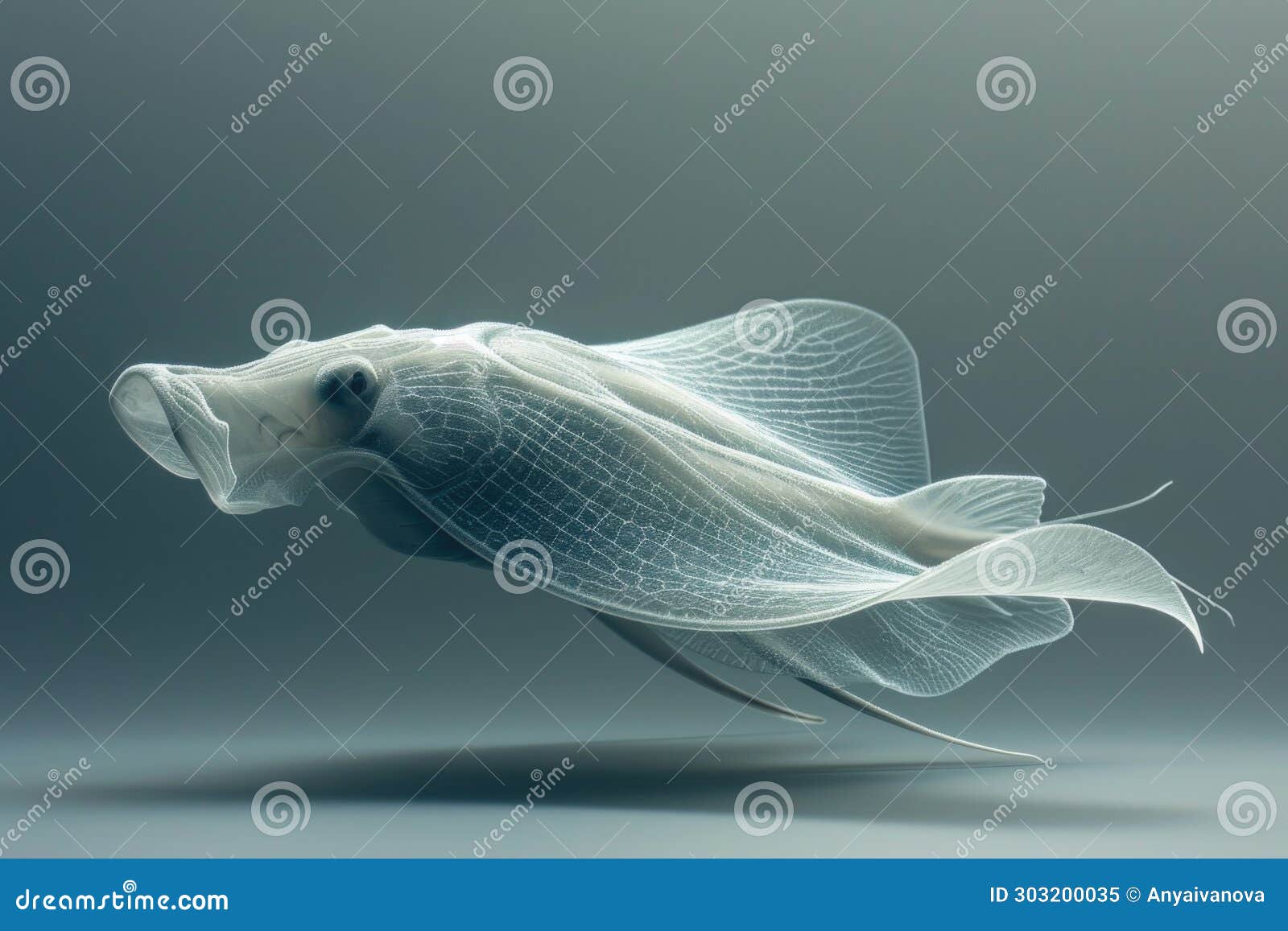 A Fish that is Flying through the Air Stock Illustration - Illustration ...