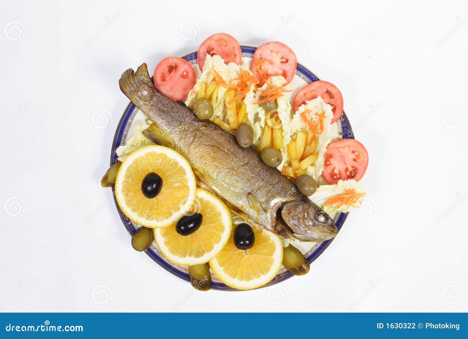 Fish food stock photo. Image of restaurant, dish, seafood - 1630322