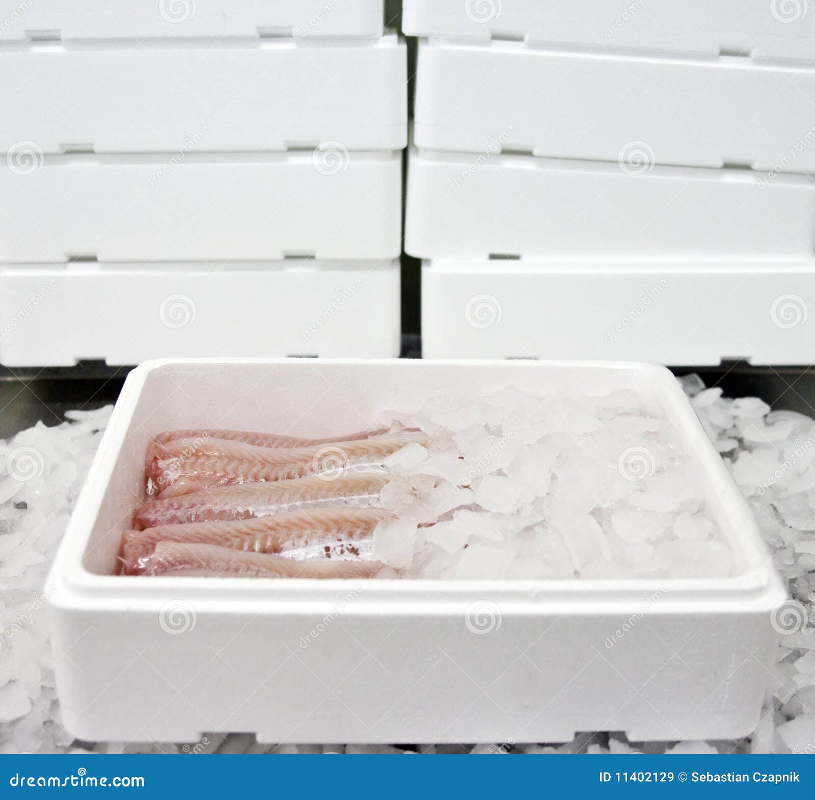 Fish Food In Box Royalty Free Stock Images - Image: 11402129