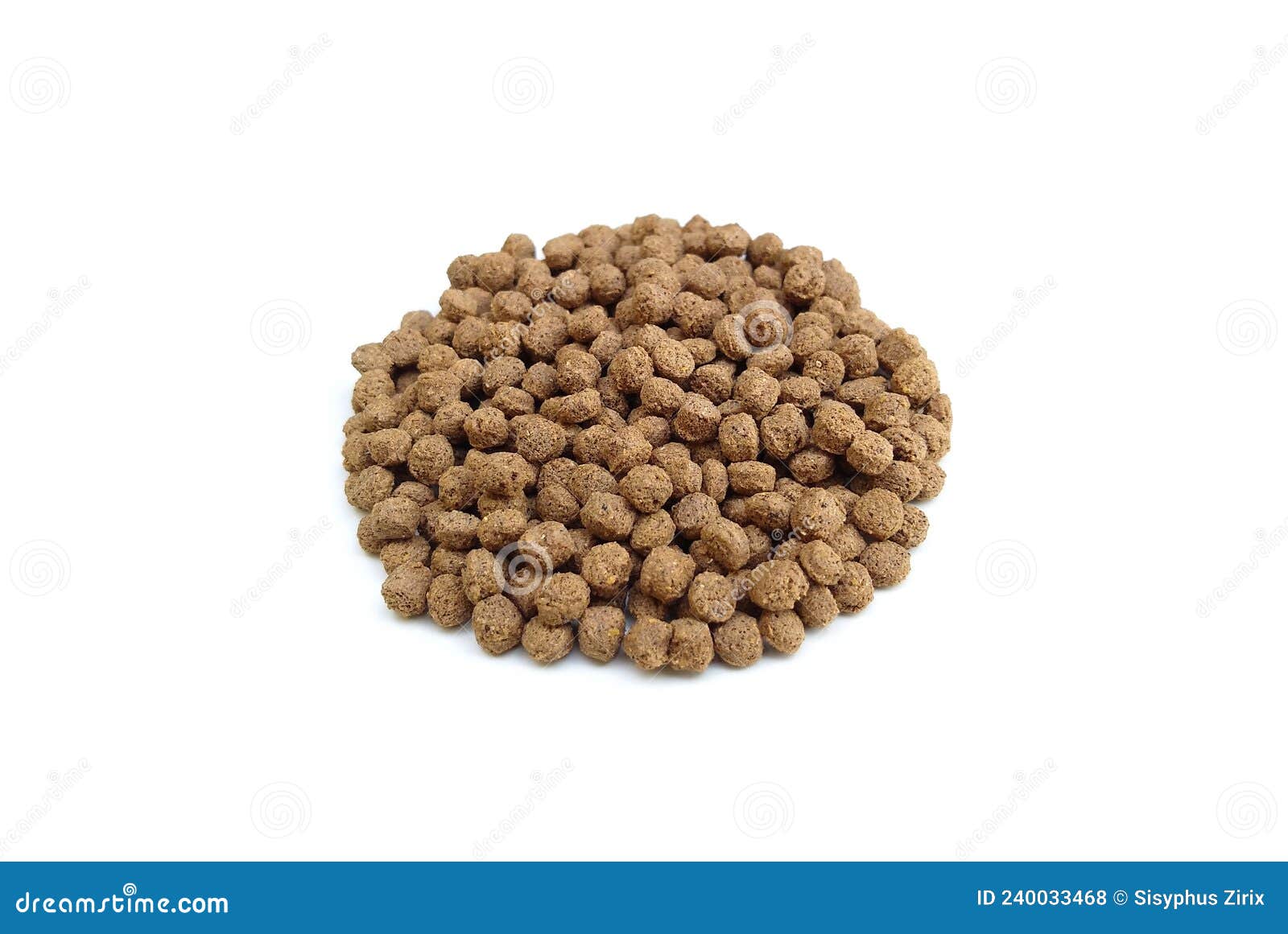 Fish Food Granules Isolated on White Background Stock Photo - Image of ...