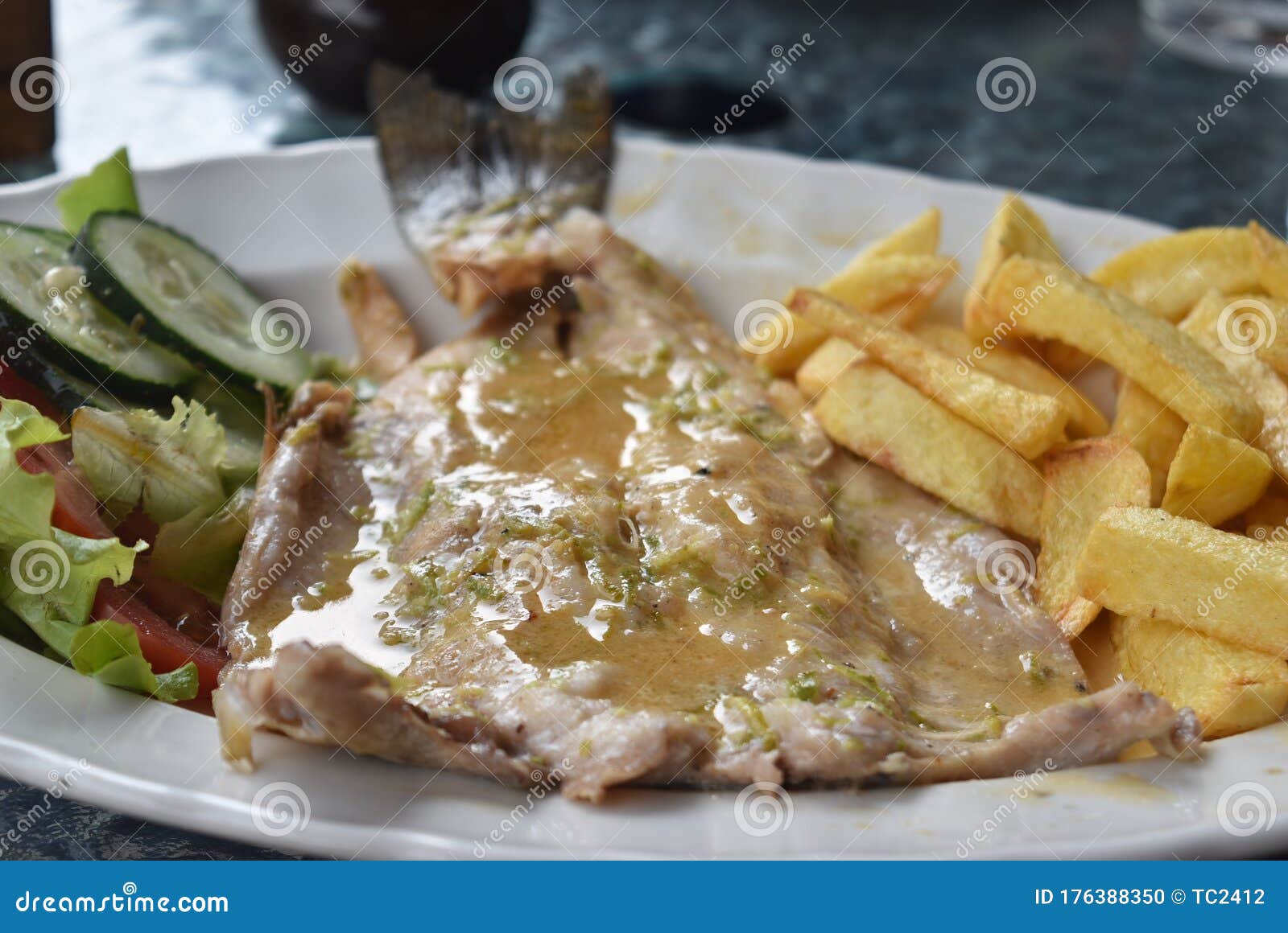 Fish stock photo. Image of healthy, lunch, dinner, restaurant - 176388350