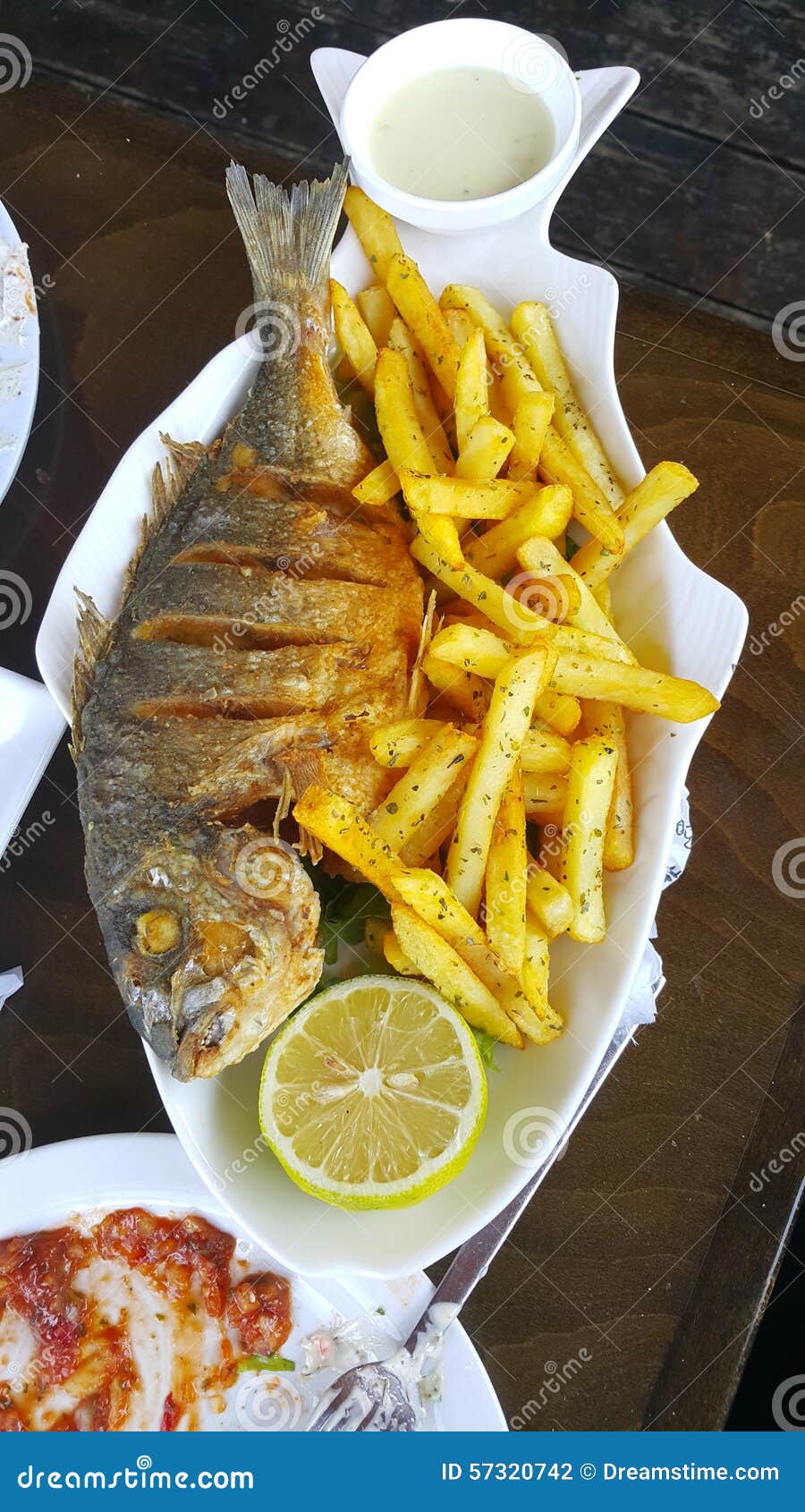 Fish food stock photo. Image of food, yummy, plate, fish - 57320742