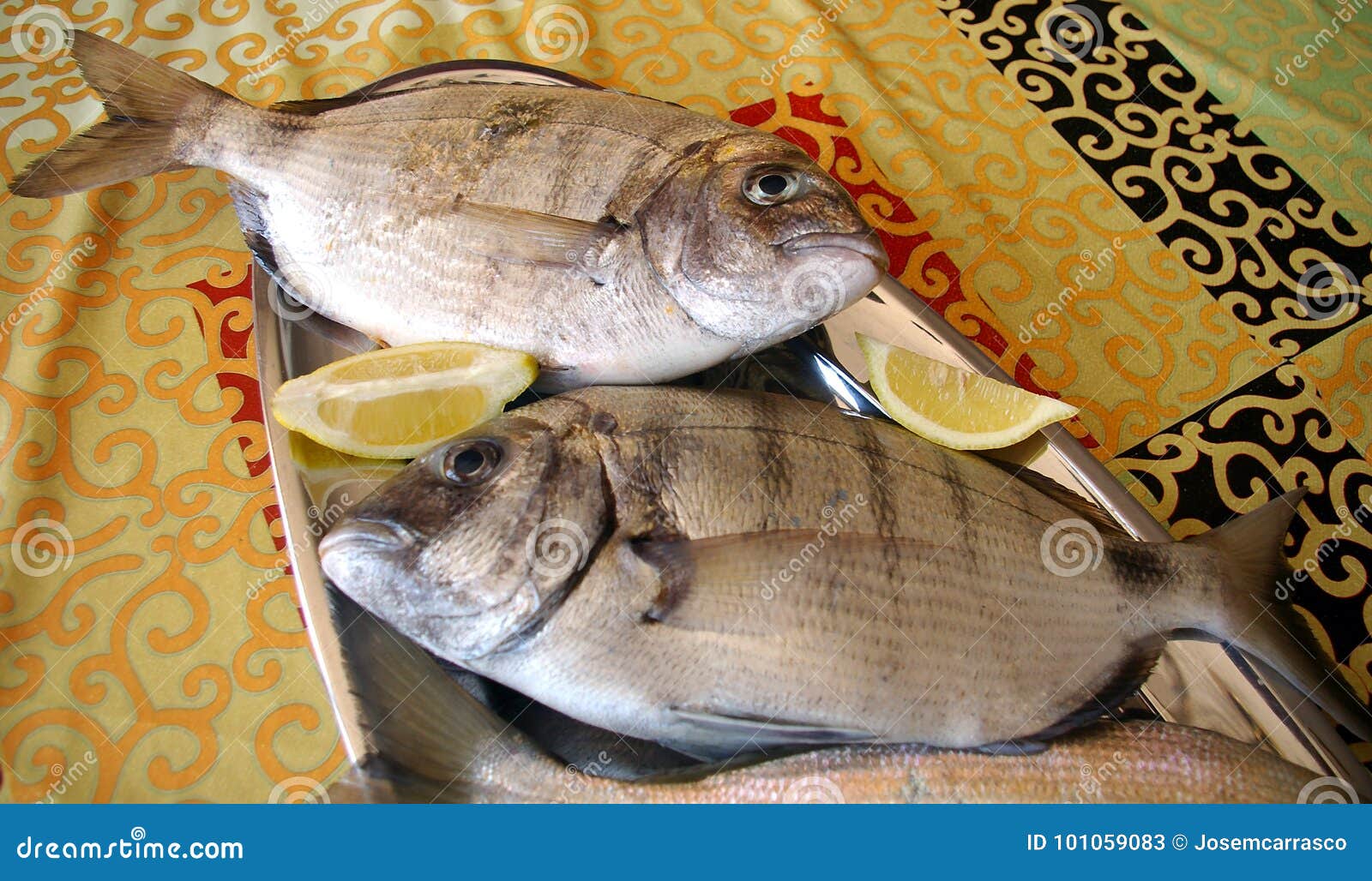 Fish Fresh Called Dorada in Spanish Stock Image - Image of delicious ...