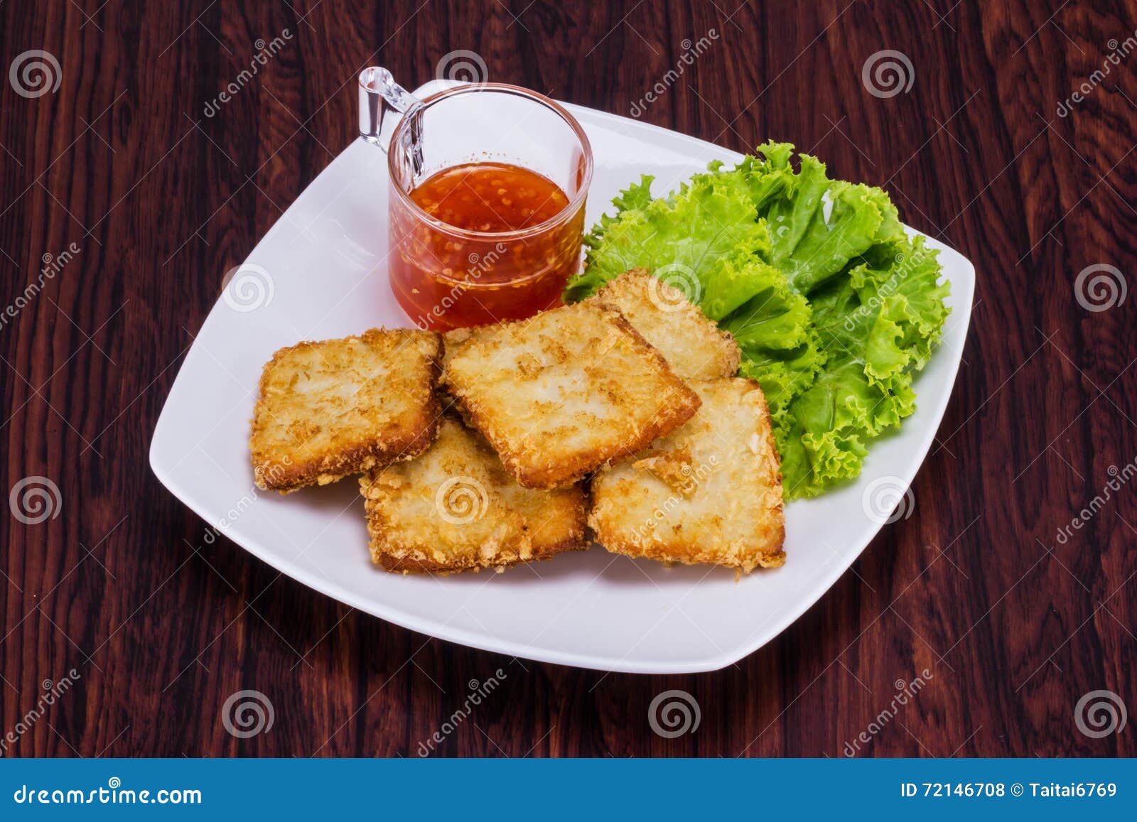 Fish fride with vegetable stock photo. Image of fried - 72146708