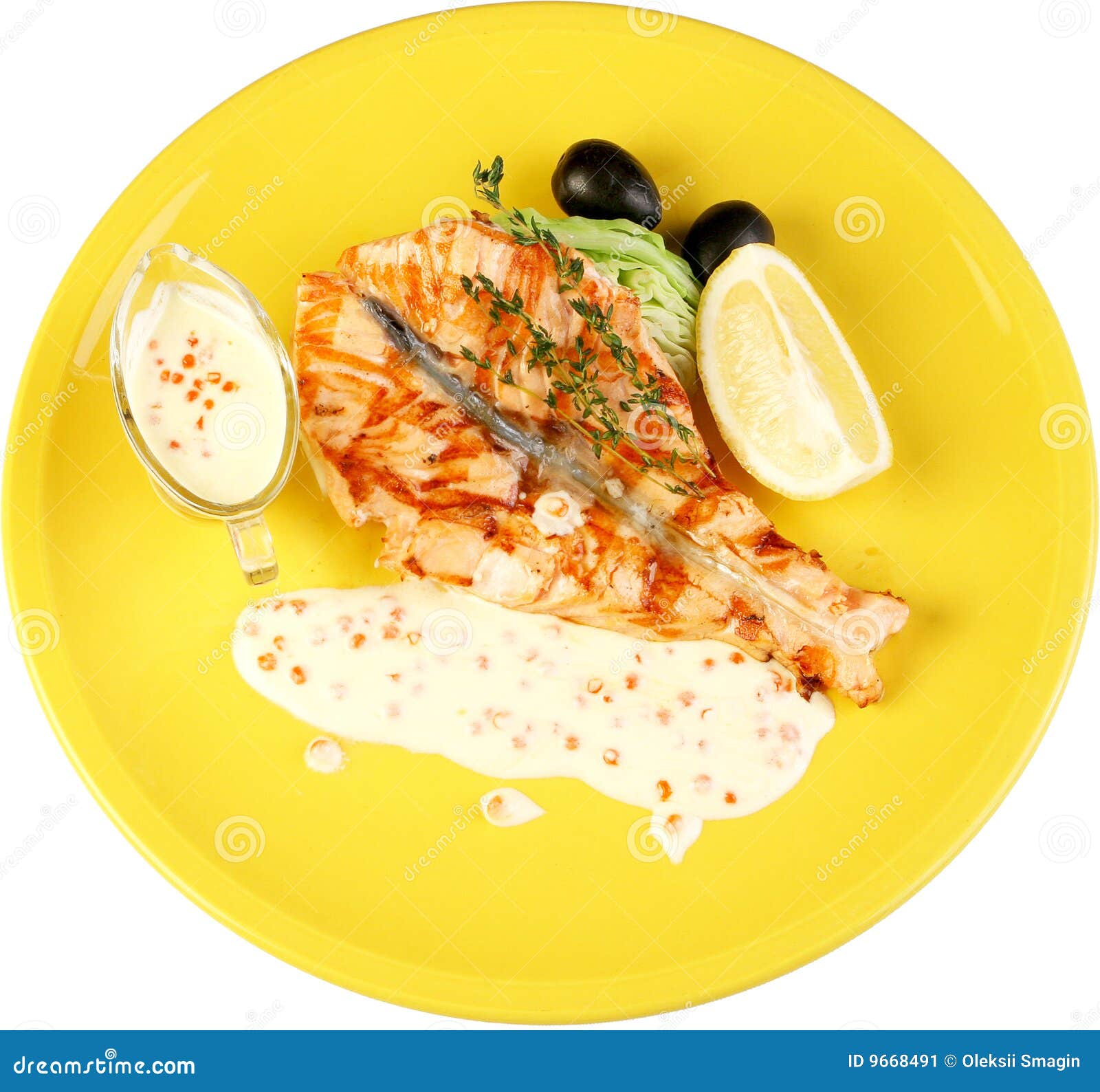 Fish the Fried Caviar is Red in Mayonnaise Stock Image - Image of size ...