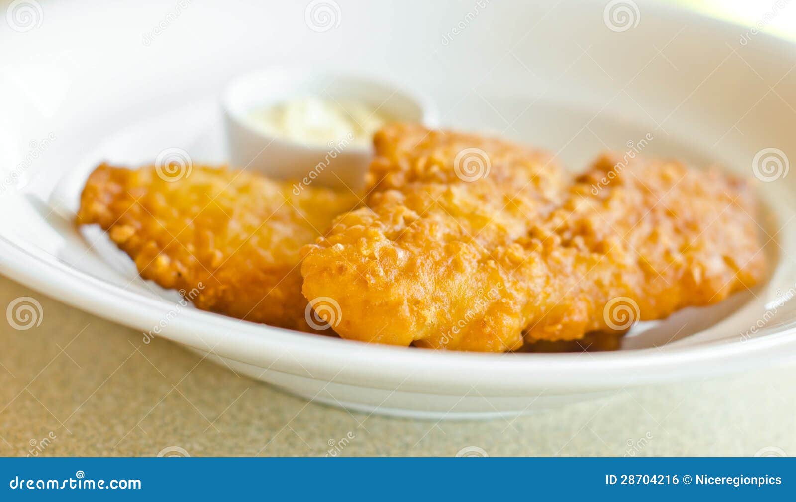 Fish fried in plate. stock photo. Image of plate, crispy - 28704216