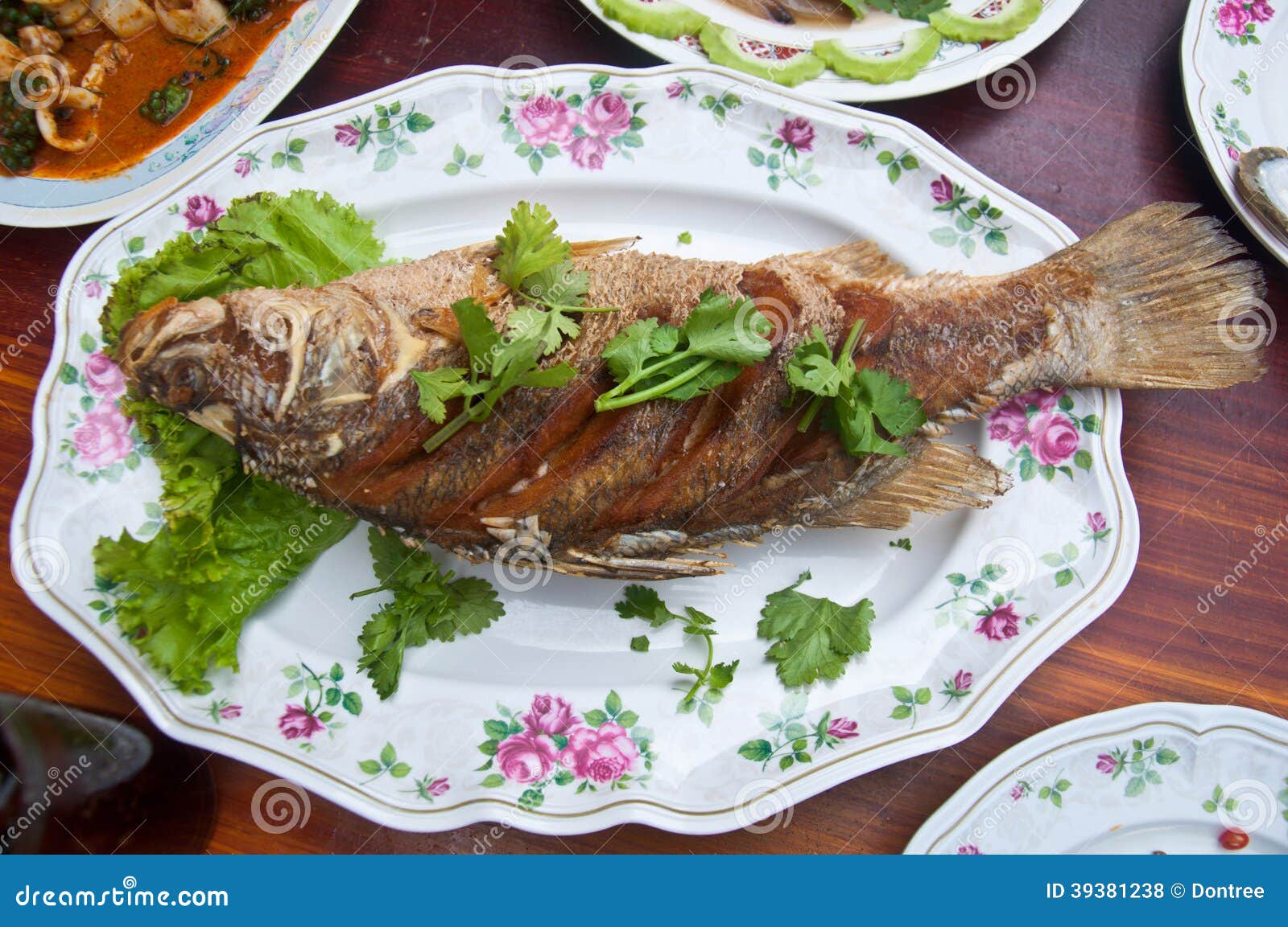 Fish fried stock photo. Image of gourmet, light, fish - 39381238