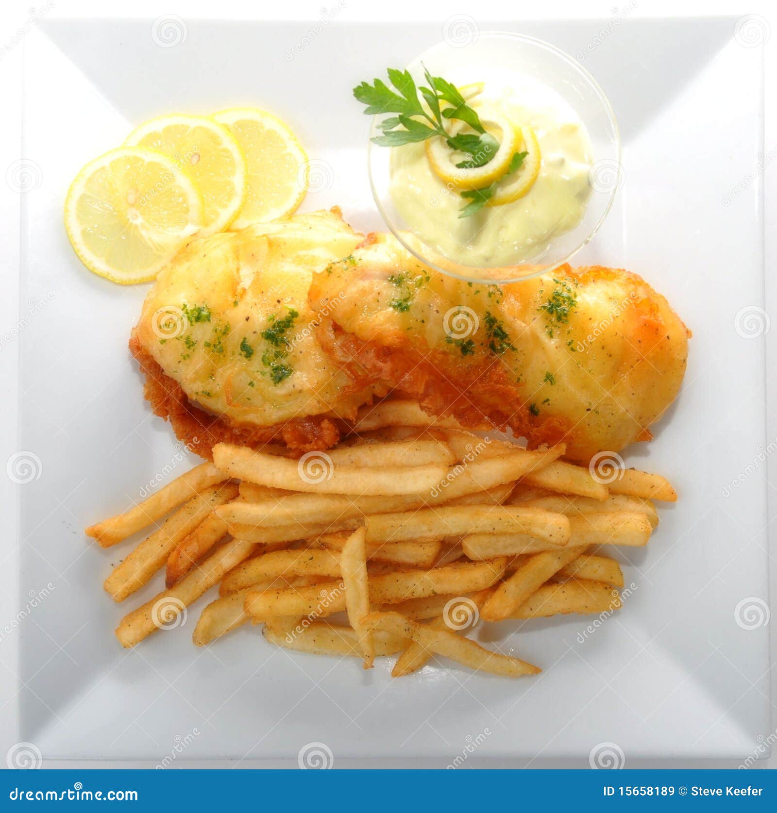 Fish and Fries stock image. Image of badder, dinner, meal - 15658189