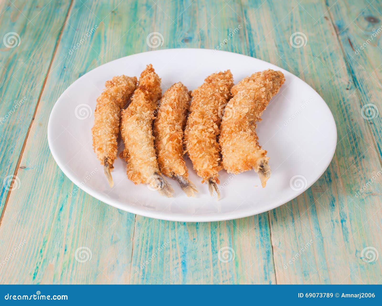 Fish Fry in Plate on Wood Table Stock Image - Image of wood, fresh ...