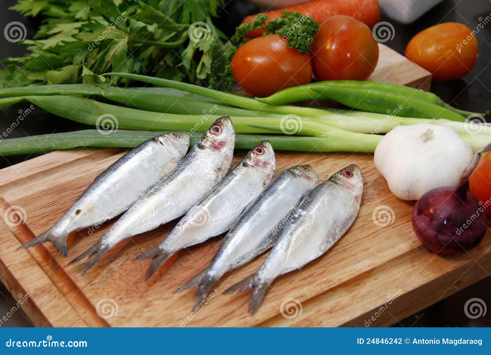 Fish with garnishing stock photo. Image of animal, bass - 24846242