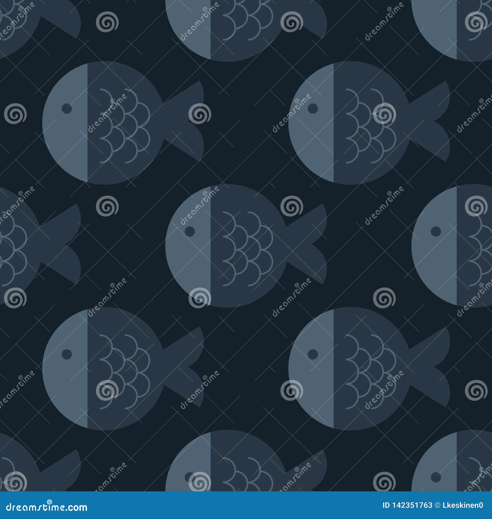 Fish geometric pattern stock vector. Illustration of fishing - 142351763