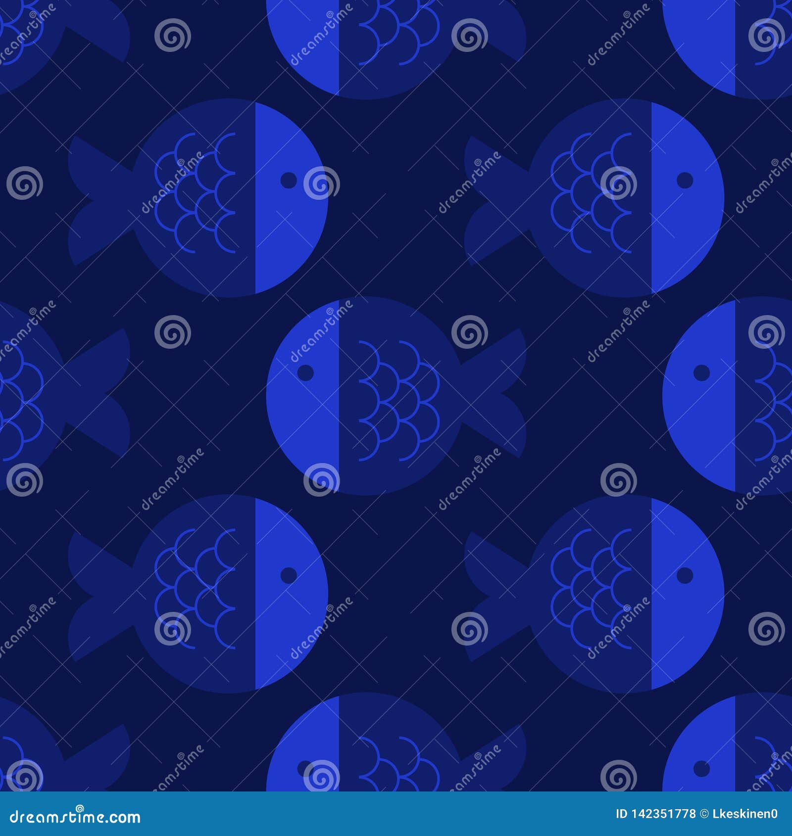 Fish geometric pattern stock vector. Illustration of geometric - 142351778