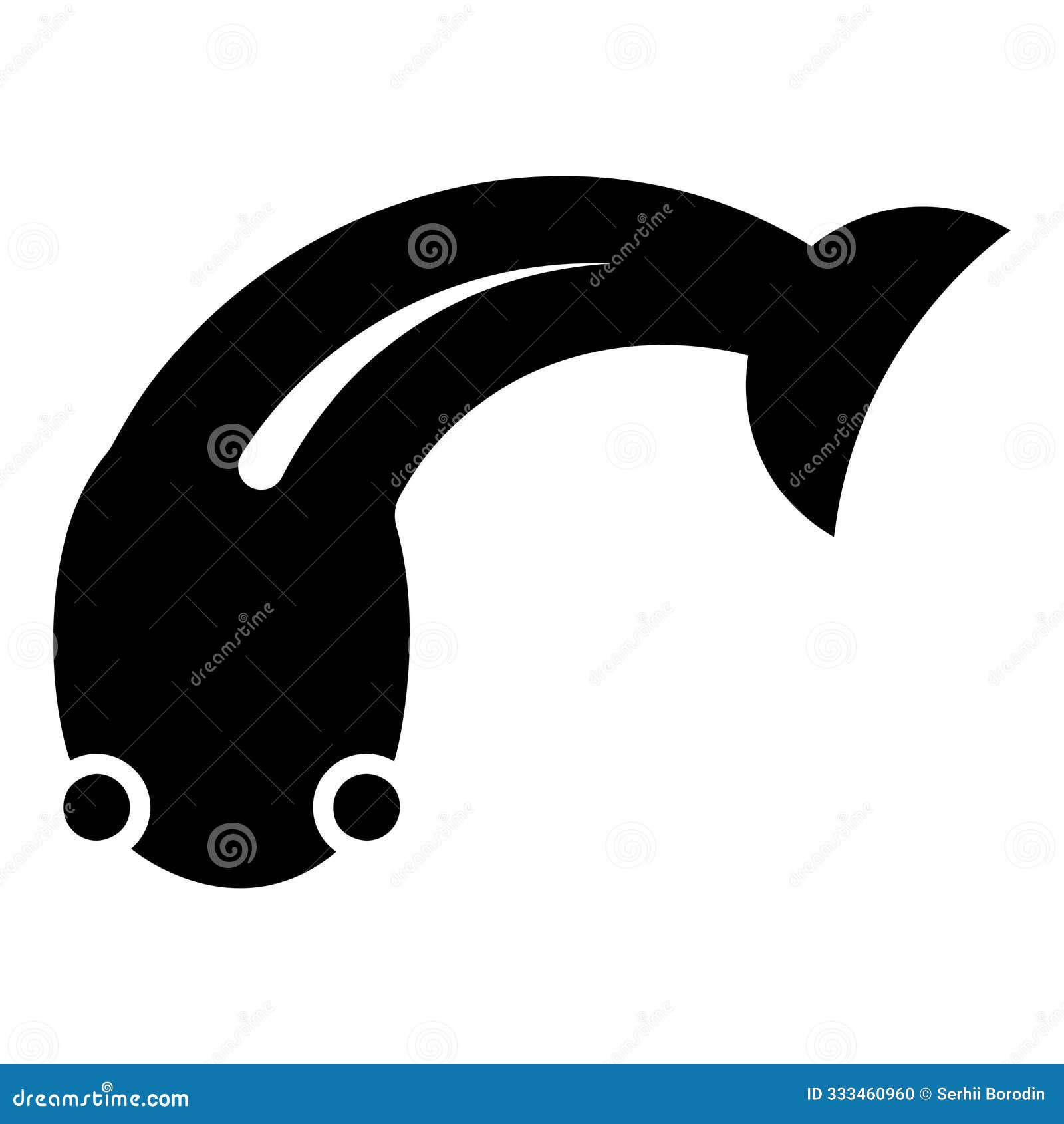 Fish Goby Icon Black Color Vector Illustration Image Flat Style Stock ...